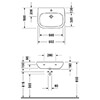 Duravit D-Code Washbasin Med Wall Mounted